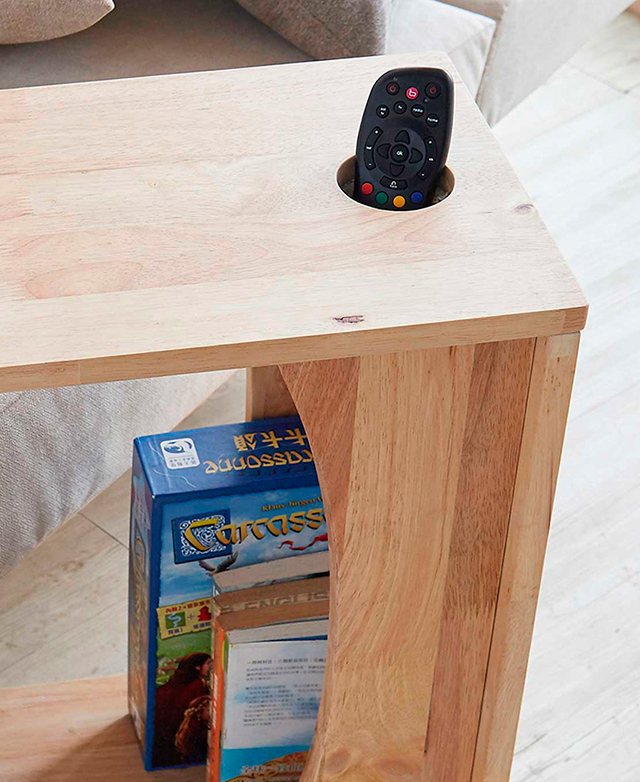 Maja Ansel Design Pacman Rubberwood Side Table | Temple & Webster