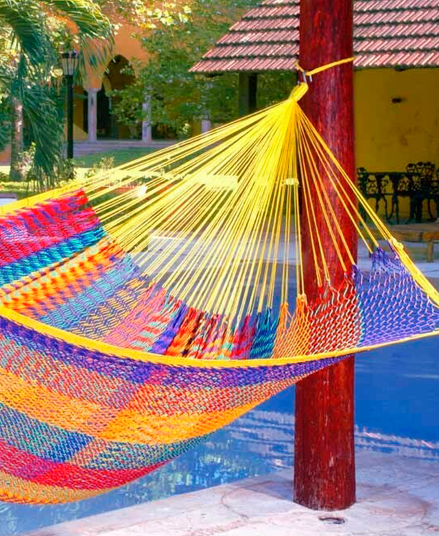 Leyla & Sol Outdoor Cotton Mexican Hammock | Temple & Webster