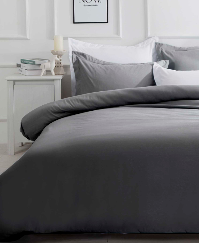 Palatial Designs Grey Luxton Quilt Cover Set | Temple & Webster