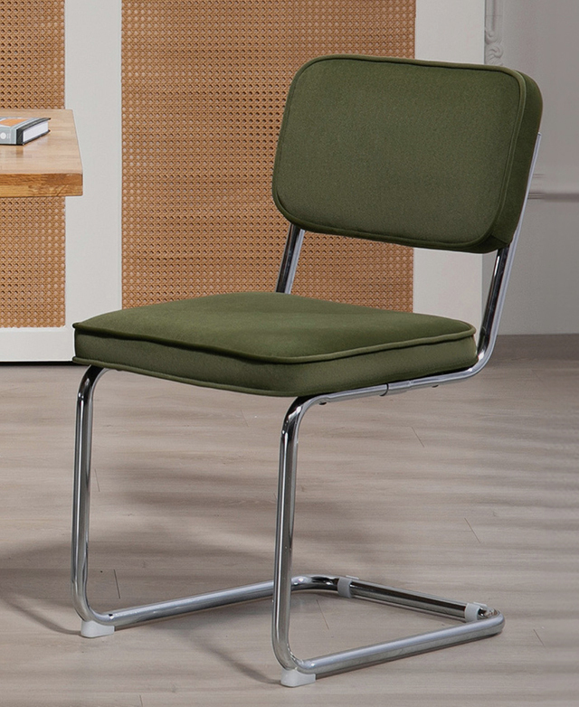 Temple & Webster Martin Cesca Replica Cantilever Velvet Dining Chairs