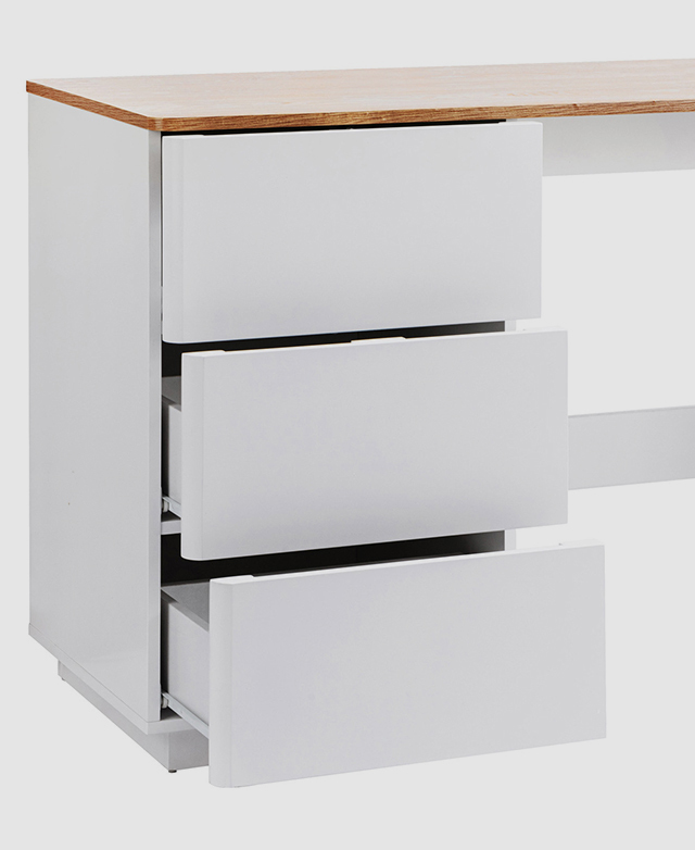 Temple & Webster Brianna 3 Drawer Desk