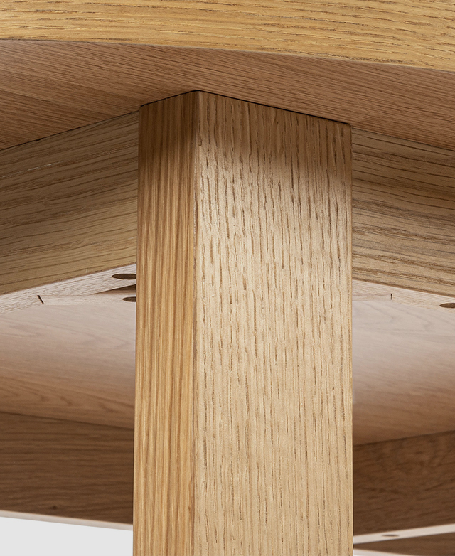 Temple & Webster 190cm Oval Ski-Leg Oak Wood Dining Table