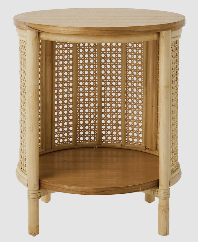 Samui Rattan Bedside Table | Temple & Webster