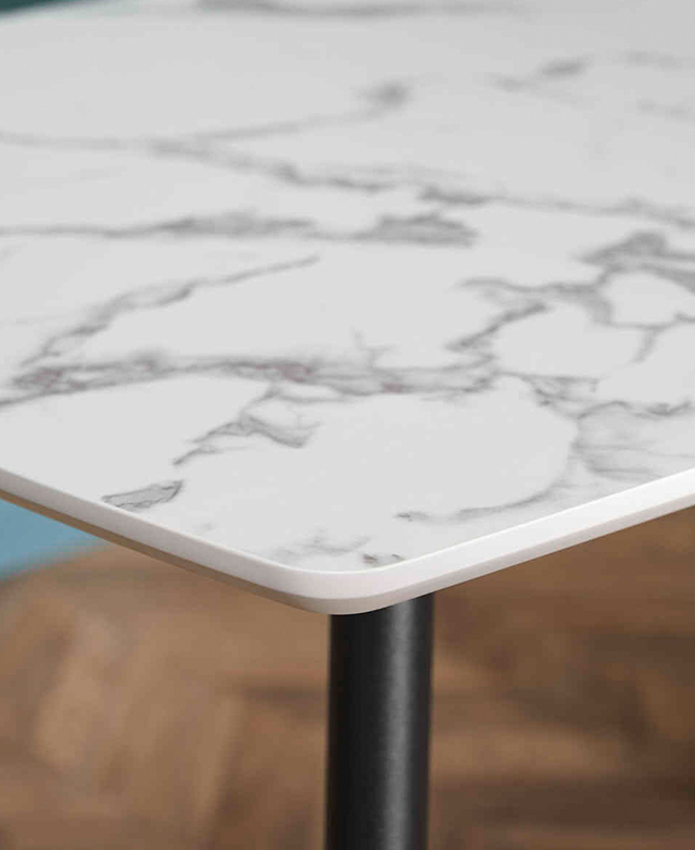 Temple & Webster Blake Faux Marble Dining Table