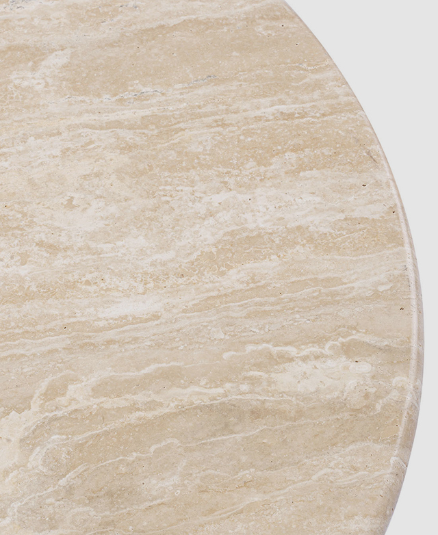 Temple & Webster Arabella Travertine Stone Coffee Table