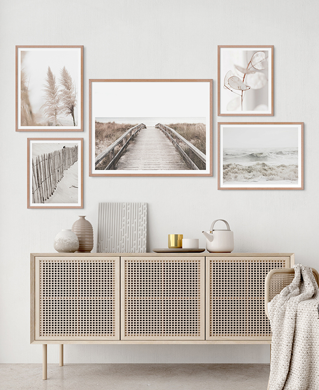 PrinthouseCollective 5 Piece Sultry Elements Gallery Wall Art Set ...