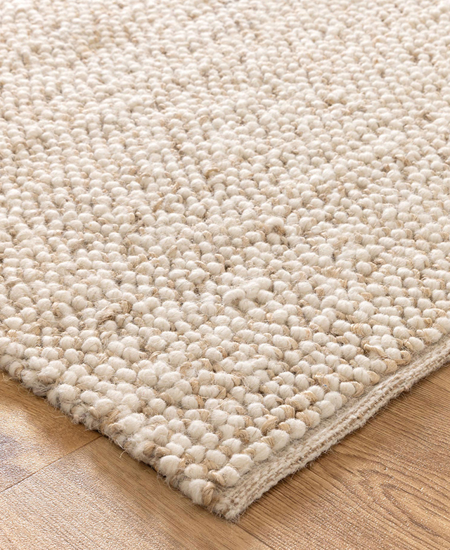 Lifestyle Floors Cream Timothee Hand-Woven Wool-Blend Rug | Temple ...