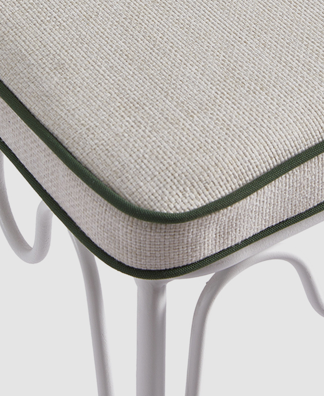 Temple & Webster Shelly Wavy Steel Outdoor Dining Chairs