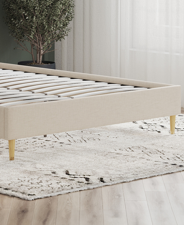 Rawson & Co Beige Ysobel Upholstered Bed | Temple & Webster