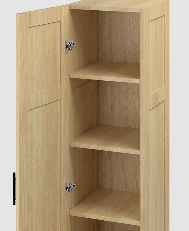 Core Living Morana 5 Shelf Cupboard | Temple & Webster