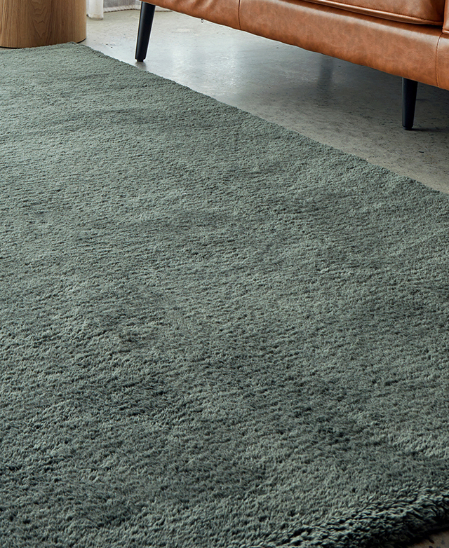 Network Rugs Green Cleo Ultra Plush Machine Washable Rug | Temple & Webster