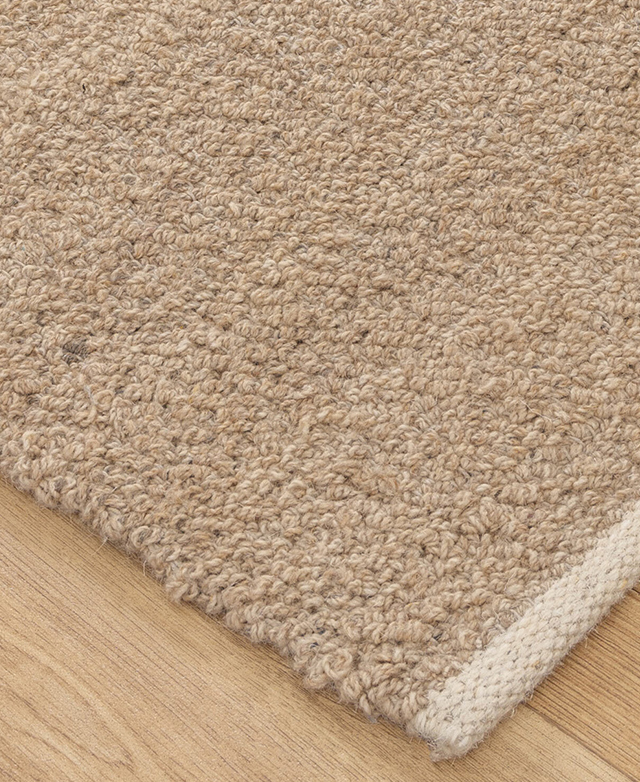 Lifestyle Floors Beige Harmony Hand-Woven Boucle Wool Rug | Temple ...