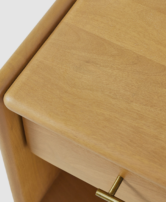 Joey Mango Wood Bedside Table | Temple & Webster