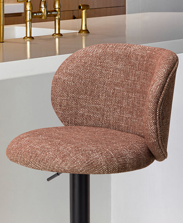 Temple & Webster Noel Boucle Adjustable Bar Stools