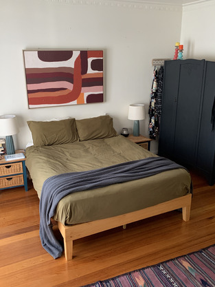 Temple & Webster Natural Beckham Premium Wooden Bed Base & Reviews
