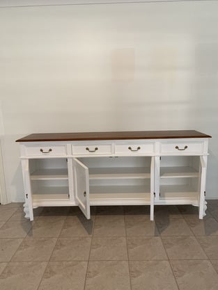 LaVerde Farmhouse 4 Door 4 Drawer Buffet | Temple & Webster