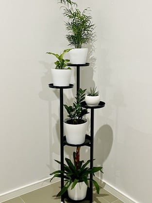 Levede Triangular 5 Tier Steel Pot Plant Stand | Temple & Webster