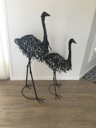 High St. Tall Metal Mr Emu Sculpture | Temple & Webster