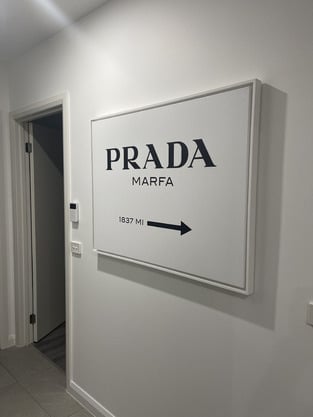 A La Mode Studio Prada Marfa Canvas Wall Art | Temple & Webster