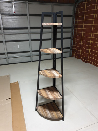 EvieHome Caesar Industrial Corner Shelf | Temple & Webster