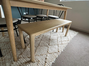 EstudioFurniture Hemingway Solid Ash Wood Dining Bench | Temple & Webster