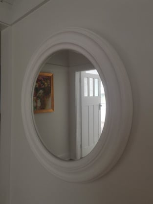 Hamilton Furniture Round Angie Birch Mirror | Temple & Webster