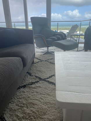 Kayla Bay by Temple & Webster Black & Cream Viona Fringed Rug