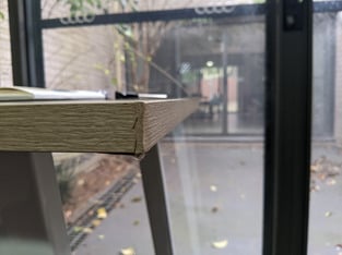 Temple & Webster Dwight Corner Desk & Elite Ergonomic Office Chair Set