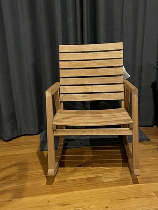 Hartman Natural Texas Wooden Outdoor Rocking Chair | Temple & Webster