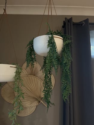 BotanicArtisan 110cm Hanging Faux Spring Fern | Temple & Webster