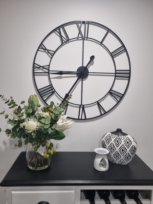 Toki Black Carl Wall Clock | Temple & Webster