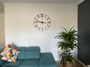 Toki Black Carl Wall Clock | Temple & Webster