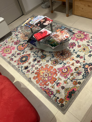 Network Multi-Coloured Wildflower Vintage-Look Rug | Temple & Webster