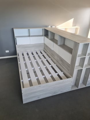 Gigi's Garden Quentin King Single Storage Bed with Wall & Tower ...