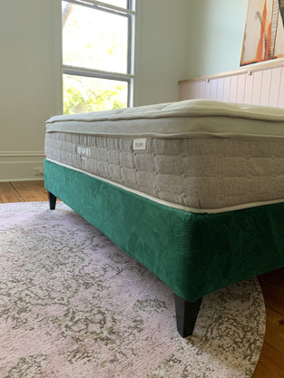 Radisson Home Luxe Velvet Upholstered Bed base | Temple & Webster