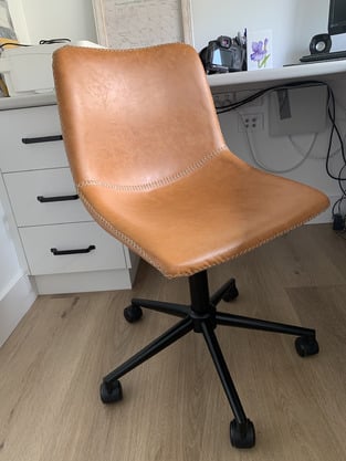 Temple & Webster 140cm Carnegie Office Desk & Phoenix Office Chair Set