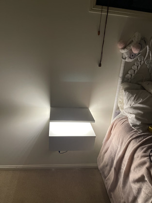 Oakleigh Home Poller Wall Mounted LED Bedside Tables | Temple & Webster