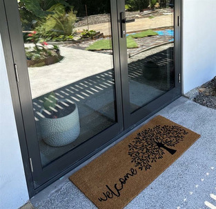 WelcomeWeave Welcome Tree of Life PVC Backed Coconut Coir Doormat ...