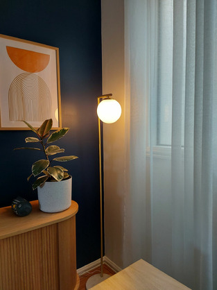 Temple & Webster Zahli Steel Floor Lamp