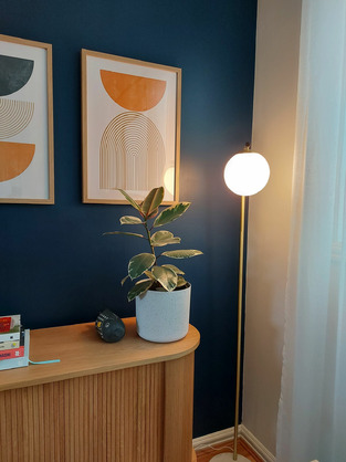 Temple & Webster Zahli Steel Floor Lamp