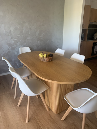 NordicHouse Chandni Ribbed 180cm Dining Table | Temple & Webster