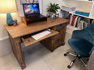South West Living Vintage-Style Palladia Computer Desk | Temple & Webster