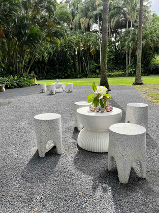 Temple & Webster Kahuna Polystone Outdoor Coffee Table