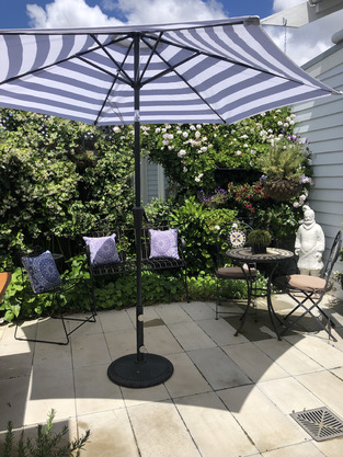 Temple & Webster 2.7m Striped Brighton Market Umbrella