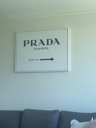 A La Mode Studio Prada Marfa Canvas Wall Art | Temple & Webster