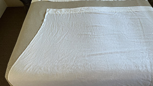 Vintage Design White French Linen Sheet Set | Temple & Webster