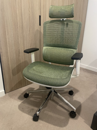 Temple & Webster Dwight Corner Desk & Elite Ergonomic Office Chair Set