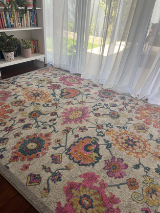 Network Multi-Coloured Wildflower Vintage-Look Rug | Temple & Webster