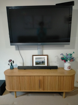 NordicHouse 160cm Chandni Ribbed TV Unit | Temple & Webster