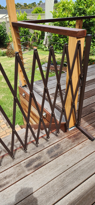 Oakleigh Home Extendable Aluminium Barrier Gate | Temple & Webster